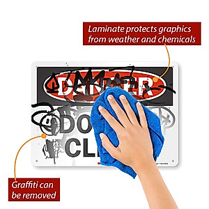 SmartSign "Danger - Do Not Climb" Sign | 10" x 14" 3M Reflective Aluminum