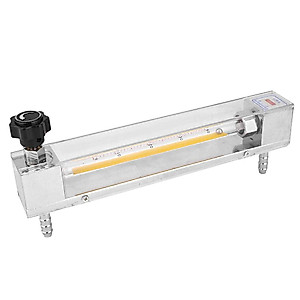 Water Liquid Flowmeter, LZB-6 Anticorrosion Glass Rotor Liquid Water Flow Meter for Acid & Alkaline Liquid 4-40L/H 1 MPa Suitable for Liquid, Acid, Alkaline Liquid