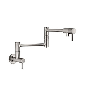 Pfister GT533-PFS Lita 2-Handle Wall Mount Pot Filler, Stainless Steel