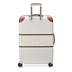 DELSEY Paris Chatelet Hardside 2.0 Luggage with Spinner Wheels, Angora, Checked-Medium 24 Inch