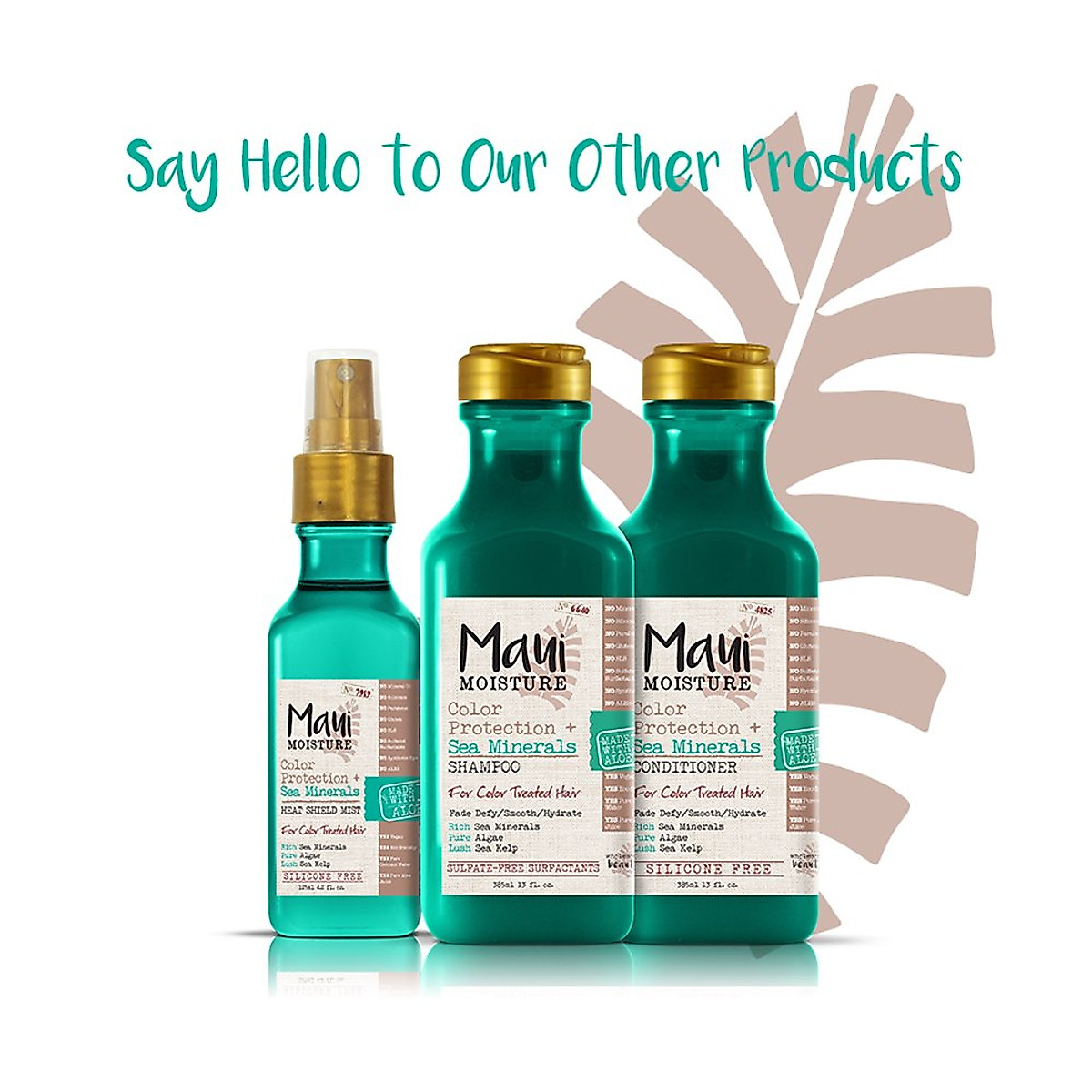 Maui Moisture Color Protection Sea Minerals Heat Shield Mist, Bottle Coconut 4.2 Fl Oz