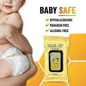 BELLA B Baby Diaper Wipes Bundle 3-Piece - Natural Baby Wipes - Organic Baby Wipes - Baby Cleaning Wipes - Soothing Wipes - Diapers Wipes - Infant Wipes - Alcohol-Free Baby Wipes Natural