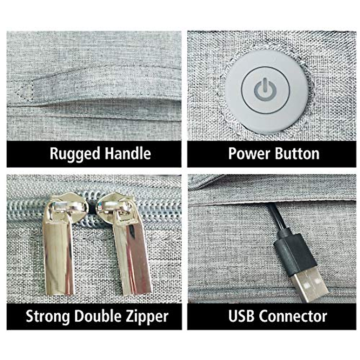 UV Light Sanitizer Bag, Portable UV Disinfection Bag, UVC Disinfection Lamps for Mobile Phone, Clothes, Glasses, removes Viruses Germs & Bacteria for Home Work and Travel.UVBAG1.