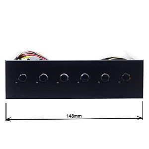 CY Hard Disk 6 Ways Control System Intelligent Control Management System HDD SSD Power Switch with 5.25 CD-ROM Bay