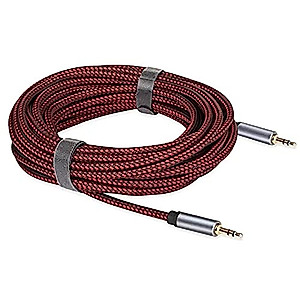 GESSEOR 3.5mm Audio Cable 30 FT Male to Male AUX Cord aux Cable,3.5mm to 3.5 mm Stereo Audio Cable 1/8 Shielded AUX Headphone Cable Extension Male to Male Auxillary Stereo Audio Cable Cord