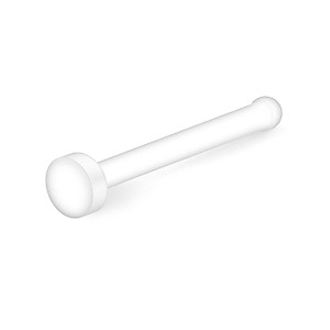 Ruifan 20G Clear Bioflex Nose Bone Ring Stud Retainer Body Jewelry Piercing Top Flat 2mm 20PCS