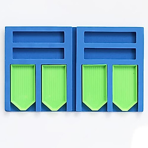 Diamond Painting Accessories Tray Organizer – pigpigboss Diamond Painting Storage Tray Multi-Boat Holder Tray Jar Containers for Diamond Painting Tools Kits Storage Containers for Rhinestones