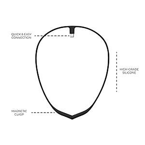 Upright Magnetic Necklace (Necklace Only) for GO S and GO 2 Posture Corrector Trainer (Black)