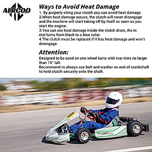 ALRCOO Centrifugal Go Kart Clutch 3/4" Bore #35 Chain 12T Predator 212 Clutch for Honda Go Karts Mini Bike 2-6.5 HP Engines