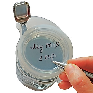 EcoPeaceful 8 Silicone Mason Jar Lids w/Utensil Holder (for Spoon or Straw) - PUSH-ON Mason Jar Caps - One Size For Wide & Regular Mouth Mason Jar Tops - BPA-free, PVC-free, Airtight, Reusable, Vegan