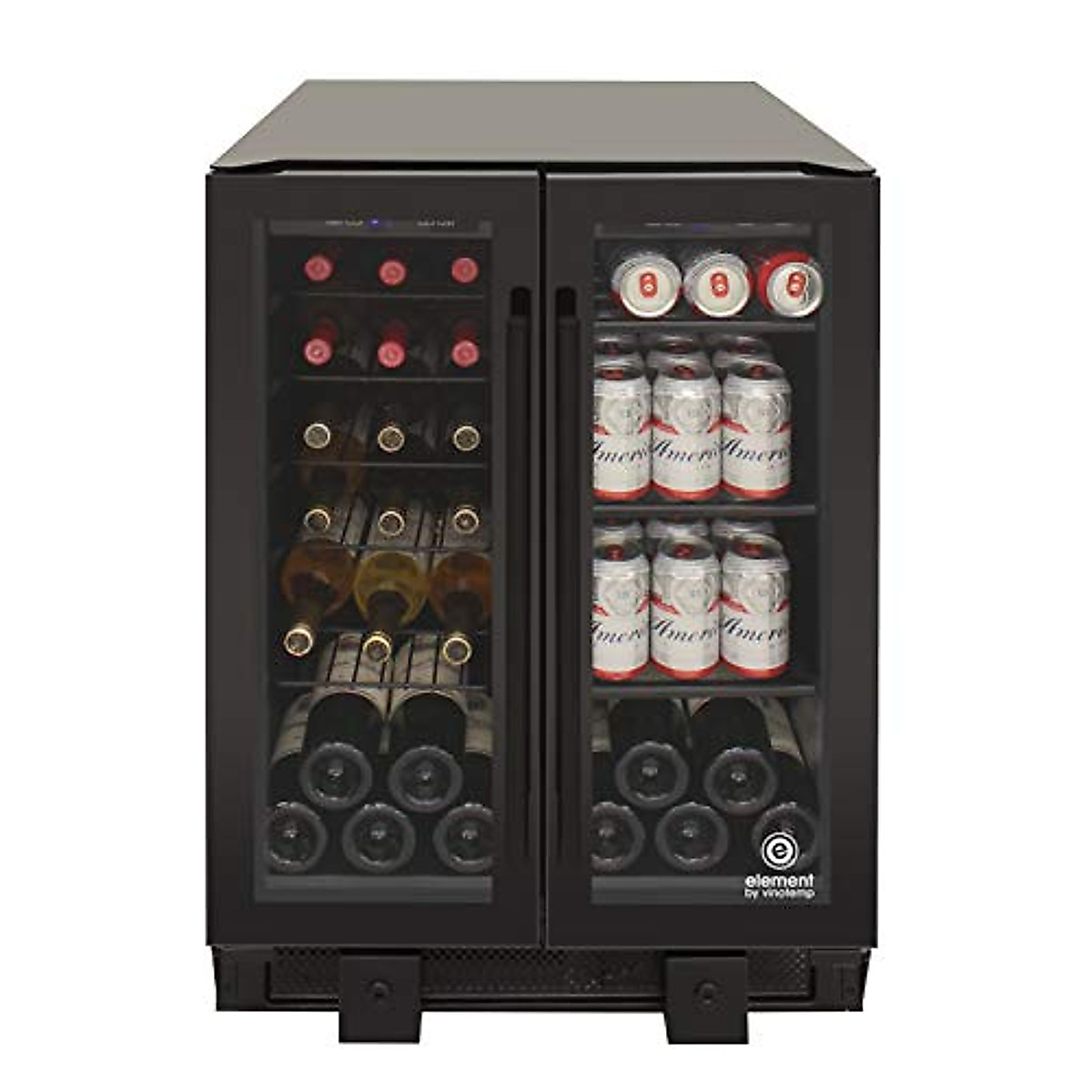 Vinotemp EL-BWC102-02 Touch Screen Beverage Wine Cooler, Black