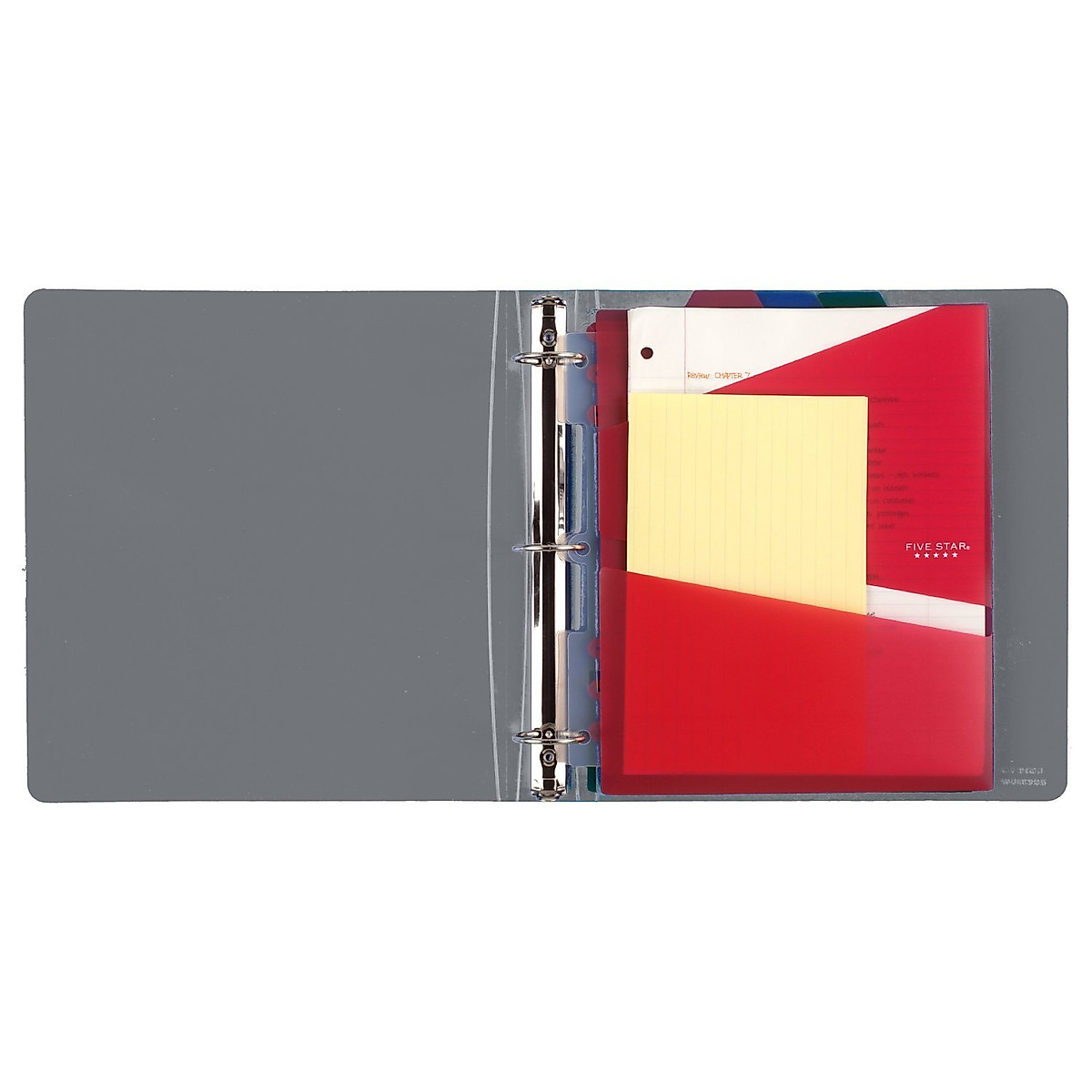 Five Star 2-Pocket Dividers, Tabbed, Colors Will Vary, 3 Pack (81210)