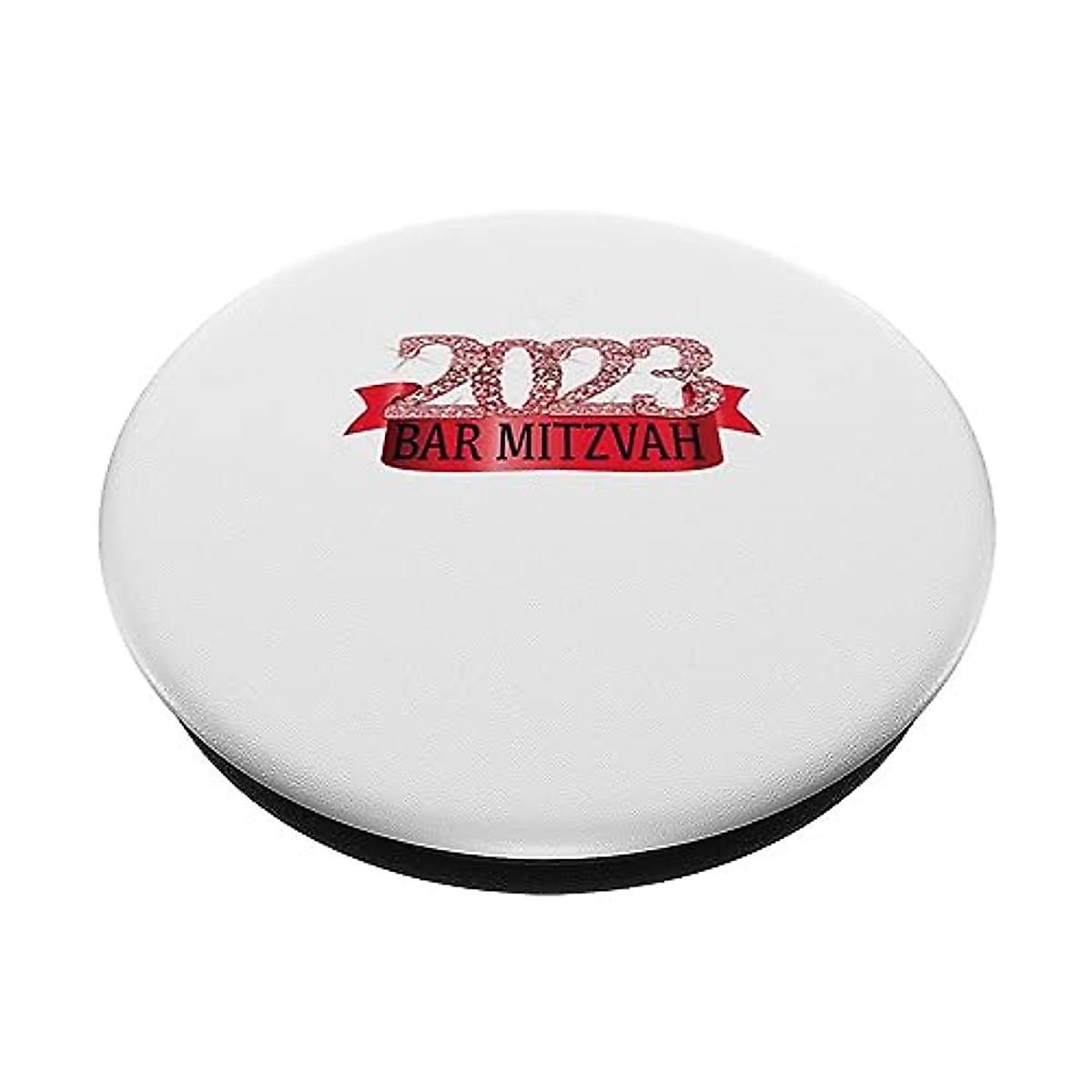 Bar Mitzvah 2023 I With Pride & Joy I Red Banner Decor PopSockets Standard PopGrip