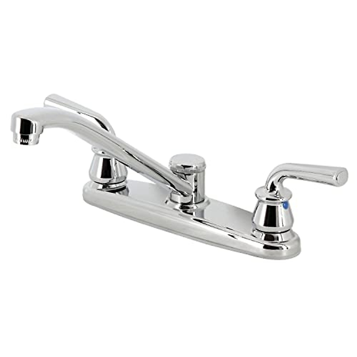 Kingston Brass KB271RXL Restoration 8-Inch Centerset Kitchen Faucet, Polished Chrome, 13.88 x 7.63 x 5.5