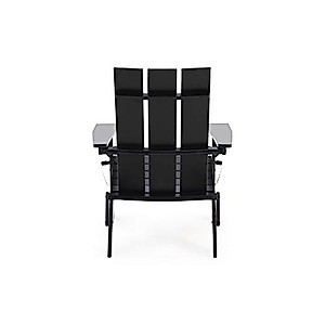 Christopher Knight Home Aberdeen Outdoor Contemporary Acacia Wood Foldable Adirondack Chair, Black