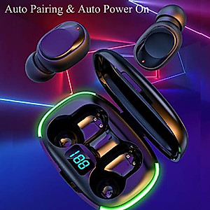 Luisport Bluetooth Headphones Wireless Earphones Bluetooth Earbuds Wireless Earbuds Bluetooth Earphones Wireless Earphones (S7-Black)