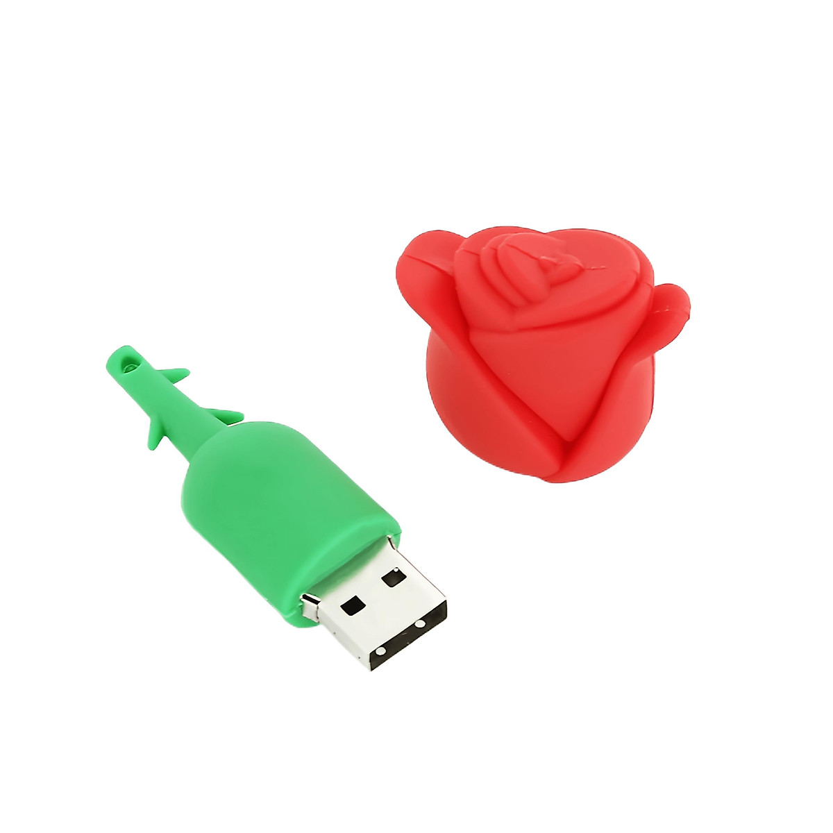 WooTeck 64GB Cartoon Lovely Rose Flower USB Flash Drive