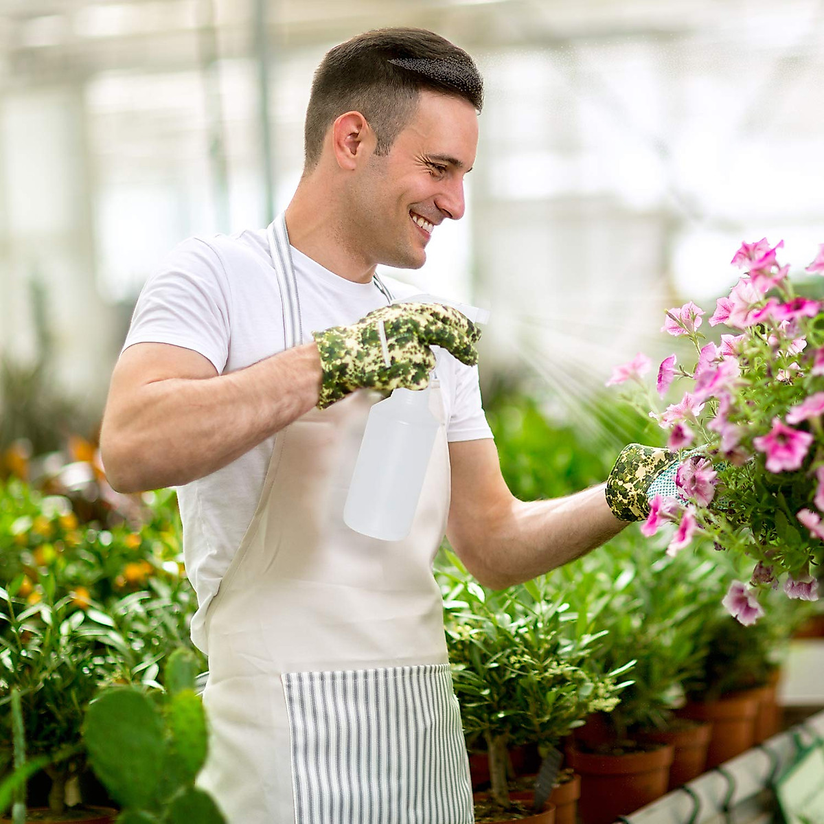 ChefLand Empty Professional Spray Bottles - New Improved 100% Leak Proof Technology, 16 Oz - Durable Trigger Sprayer with Mist & Stream & Off Modes - Pack of 3 -