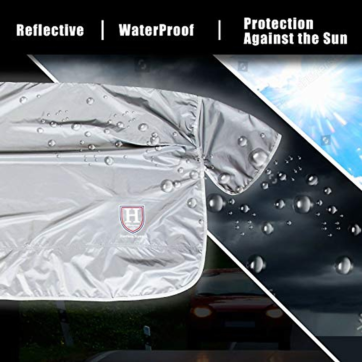 Harrison Howard FocalMax Super Hi-Vis Reflective Safety Quarter Sheet Horse Exercise Dark Essential (M)