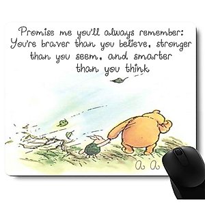 Manslator Anime Mouse Pad - Braver Than You Believe Laptop Desk Accessory, Gaming & Cute Design