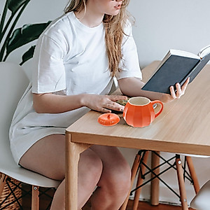 Cabilock Halloween Pumpkin Mug Fall Mug: Funny Halloween Coffee Mug Ceramic Tea CupCute Halloween Water Cups Fall Drinkware Accessories for Women Her Sister Mom Dad