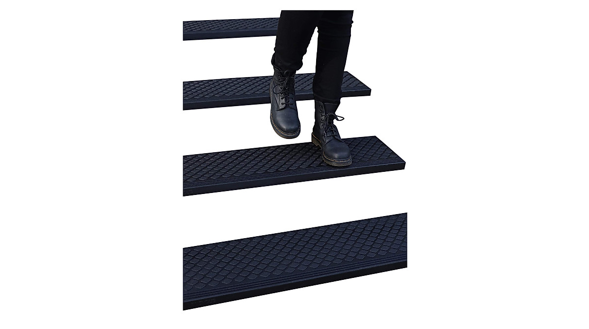 FINEHOUS Non-Slip Rubber Stair Treads - Secure Your Steps