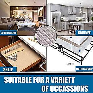 Aurrako Non Slip Rug Pads for Hardwood Floors,8x10 Ft Rug Pad Gripper for Any Hard Surface Floors,Anti Slip Skid Non Adhesive Rug Protector