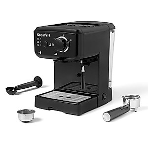 Starfrit 024005-001-0000 Cappuccino Espresso Machine, Standard, Black