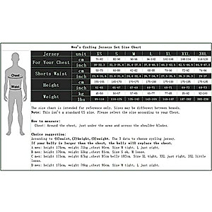 Men Cycling Jersey Short Sleeve Set USA Bike Shirt Reflective,Quick Dry+5D Padded Shorts S-3XL