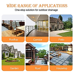 11Pcs Gutter Guard Downspout Leaf Filter Set, Aulufft 3 Inch 304 Stainless Steel Seeds Debris Down Pipe Gutter Balloon Guard Filter Strainer Gutter Protector Cleaner