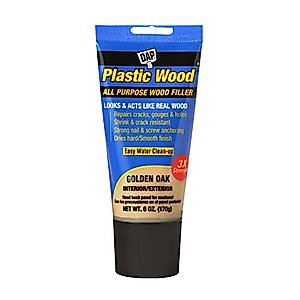 DAP 582 Plastic Wood Latex, 6 oz. Gold Oak, Golden Oak