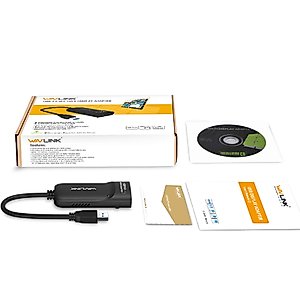 WAVLINK USB 3.0 to HDMI VGA Adapter, USB to VGA HDMI Adapter with Audio Port for Multiple Monitors, Support Windows 11,10, 8.1, 7, XP, and Mac