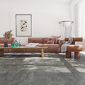 VEELIKE 12''x12'' Peel and Stick Wood Look Vinyl Tiles - 24 Pack, Waterproof, Self Adhesive, Removable, Distressed, Suitable for Floor, Bathroom, Bedroom, Kitchen