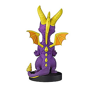 Exquisite Gaming: Spyro The Dragon - Original Mobile Phone & Gaming Controller Holder, Device Stand, Cable Guys, Licensed Figure
