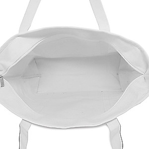 DALIX Beach Tote Bag Personalized Gifts for Women's Shoulder Bags Gray K