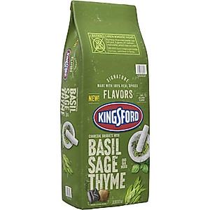 Kingsford, Charcoal Briquets with Basil Sage Thyme and Oakwood, 128 Ounce