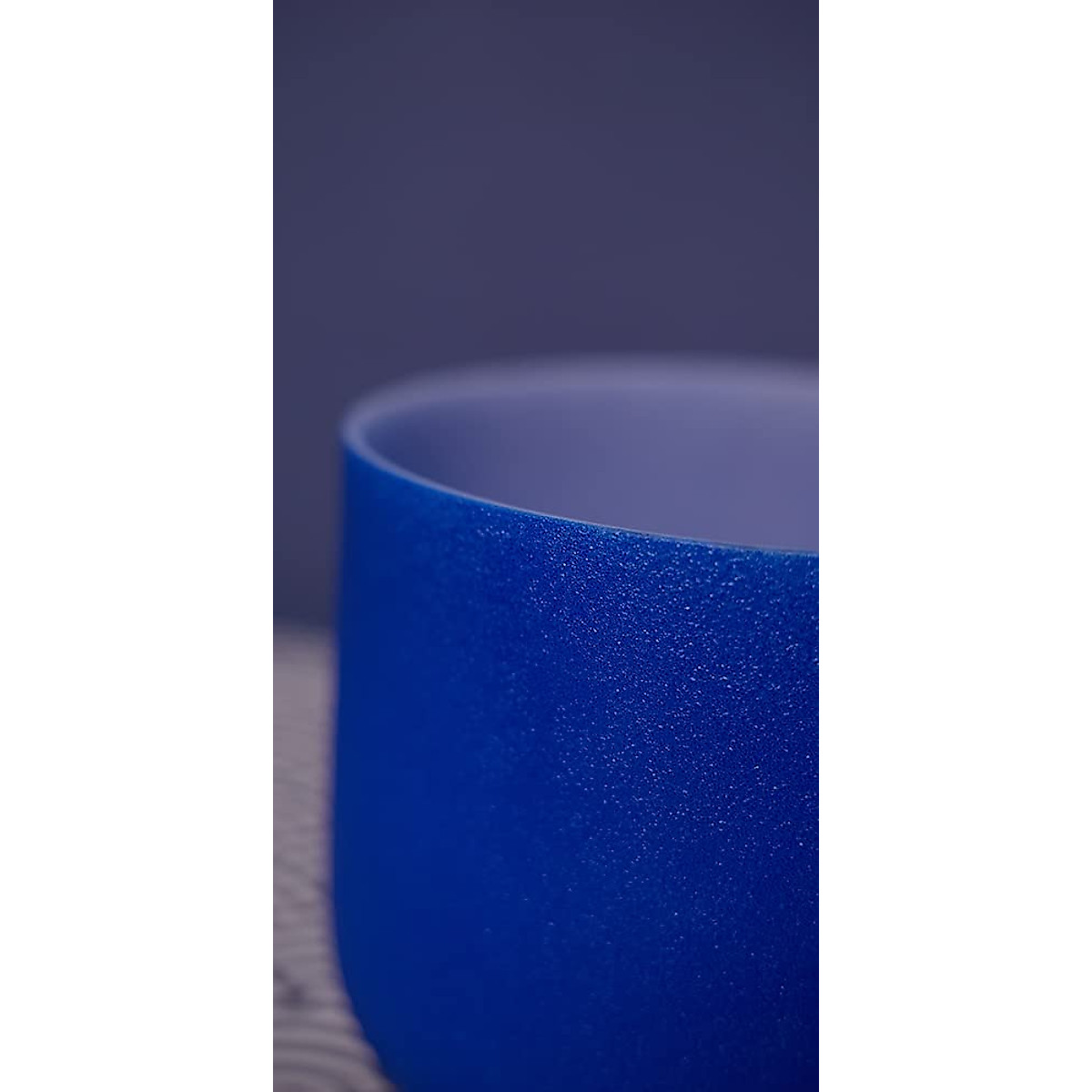 Indigo A Note Crystal Singing Bowl Pineal Chakra 8 inch with Free O-Ring Glue Hammer or Plastic rod wrapped in Sheepskin included For Promotes Peace Chakra Healing and Mindfulness