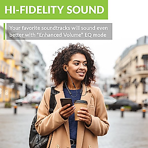 Avantree Neckband Bluetooth Headphones with Clear Dialogue Mode & Enhanced Volume for Phone PC TV Listening, 20hrs Music Time, Wireless Earbuds, Support Low Latency - NB18