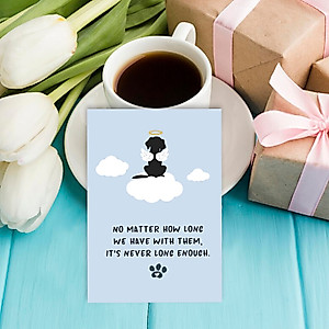 Dog Sympathy Card, Cute Pet Dog Loss Card, Dog Memorial Gifts, Sympathy Card for Loss of Pet Dog, Dog Condolence Card for Dog Owner Lover, Doggy Bereavement Card for Family Friends Husband Wife