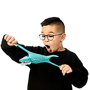 Heroes of Goo Jit Zu Jurassic World Hero Pack, Mosasaurus, 4.5" Long - Stretchy, Squishy Dinosaur Figure with Chomp Attack Action and Unique goo Filling.