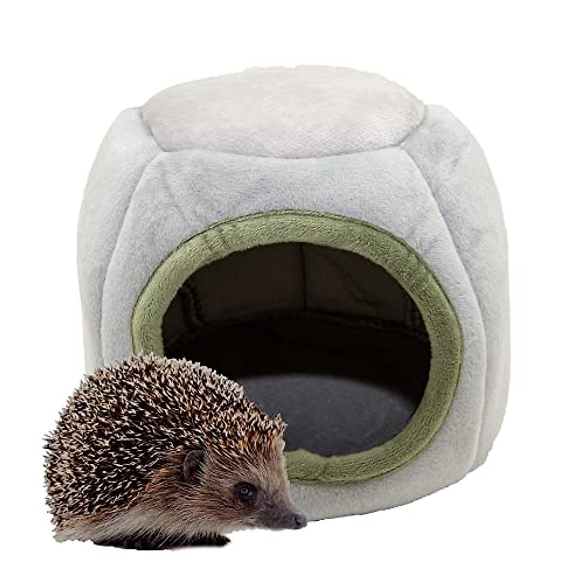 Guinea Pig Cave Beds Guinea Pig Hideout Cozy Hideout for Chinchilla Ferrets Hedghog (Grey, Pumpkin)