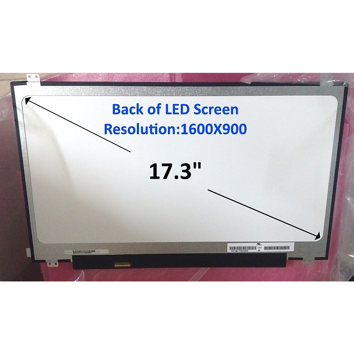 FULLCOM New 17.3 inch Screen Compatible with N173FGA-E34 C1/ N173FGA-E34 REV.C1 LTN173KT04-401 B173RTN02.2 LTN173KT04-L01 N173FGA-E44 Laptop Replacement Screen