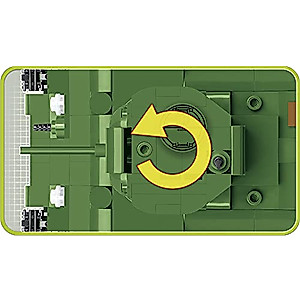 COBI Historical Collection M4A1 Sherman Tank, Green, for 7+ years,300 pcs