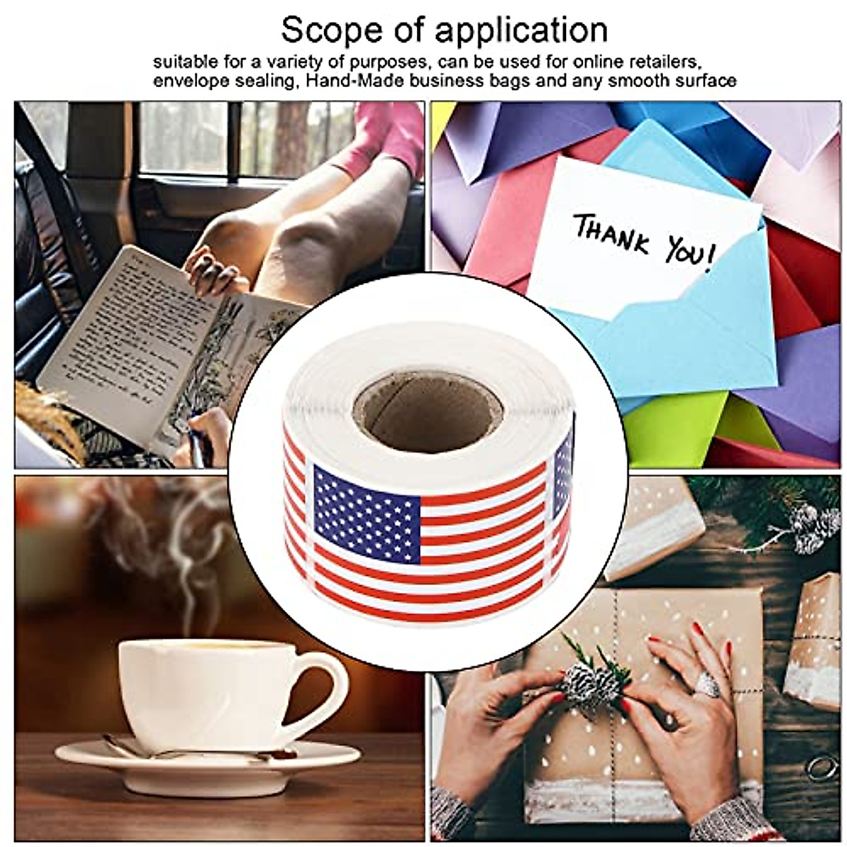 Flag Stickers, Envelope Stickers Stickers for Packages for Packages for Envelope for Sealing for Adhesive Labels