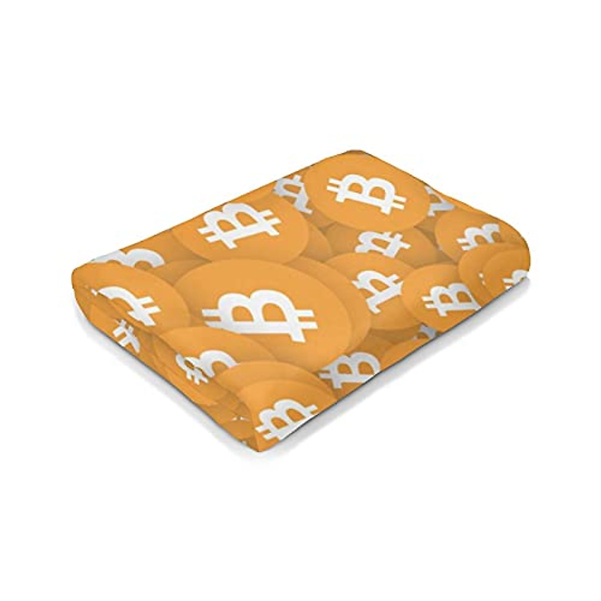 Throw Blanket Bitcoin Ultra-Soft Micro Fleece Blanket for Couch Sofa Bed Living Room 50"X40"