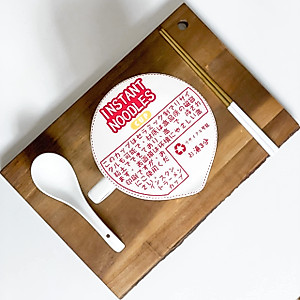The Cozy Maison Japanese Instant Noodles Cup Ramen Ceramic Bowl Set with Ceramic Spoon and Stainless Steel Chopsticks