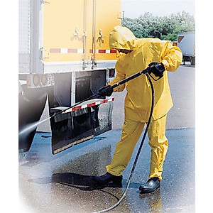 MCR Safety 3003X7 Wizard PVC/Nylon 3-Peice Flame Resistant Suit, Yellow, 7X-Large
