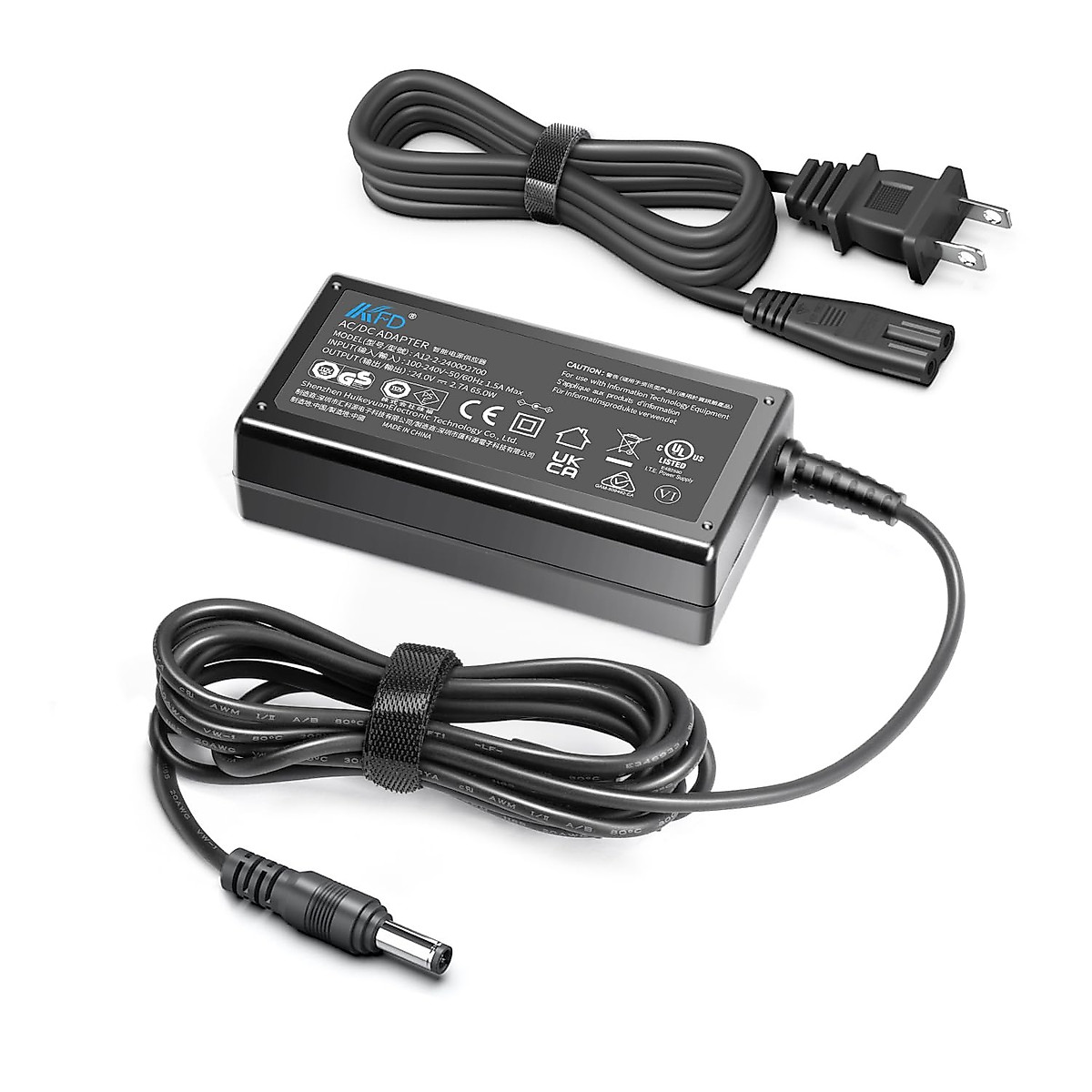 KFD 24V AC Adapter for Dymo LabelWriter 5XL 4XL 550 310 315 320 330 400 450 Twin Turbo Label Printer Fujitsu ScanSnap S1500 S1500M Fi-7160 Fi-7260 Fi-7180 Fi-7280 Fi-5120C Scanner Power Supply Cord