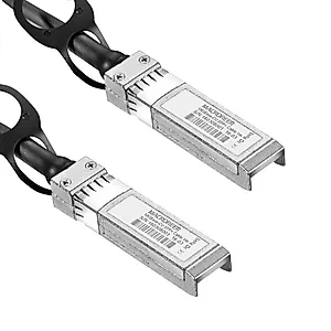 10G SFP+ DAC Twinax Cable, 10GBASE-CU Passive Direct Attach Copper SFP Cable, SFP Patch Cable for Juniper QFX-SFP-DAC-2M Server, Router, Switches,2-Meter, Ethernet Network DAC