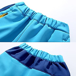 JOMLUN Boys Kids Youth Snow Ski Hiking Pants Outdoor Waterproof Windproof Soft Shell Fleece Lined Insulated Snowboard Pants